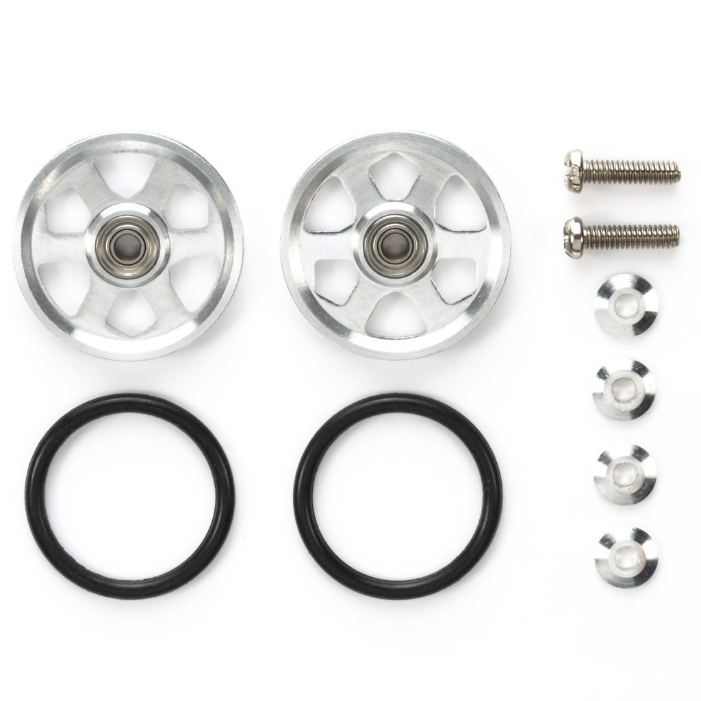 TAMIYA 95421 19mm Aluminum Ball-Race Rollers (6-Spoke) - Project-M
